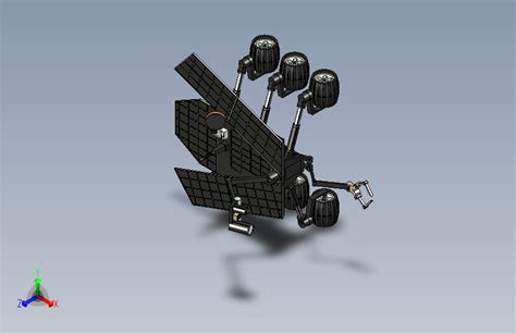 D03 Mars Rover火星探测器火星车3d模型图纸 Stp Igs格式 Iges 模型图纸下载 懒石网