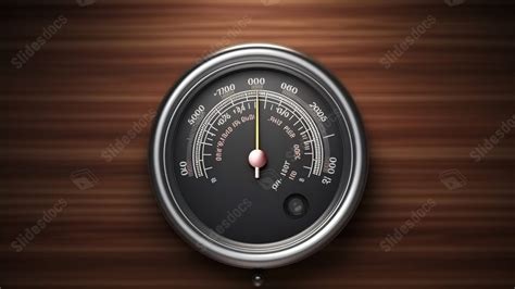 Iconic Barometer In 3d Render Powerpoint Background For Free Download Slidesdocs