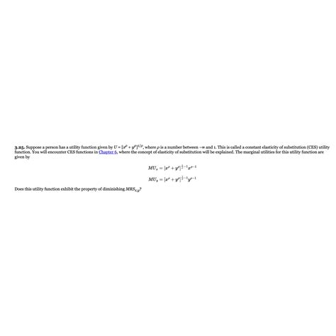 solved 3 25 ﻿suppose a person has a utility function given