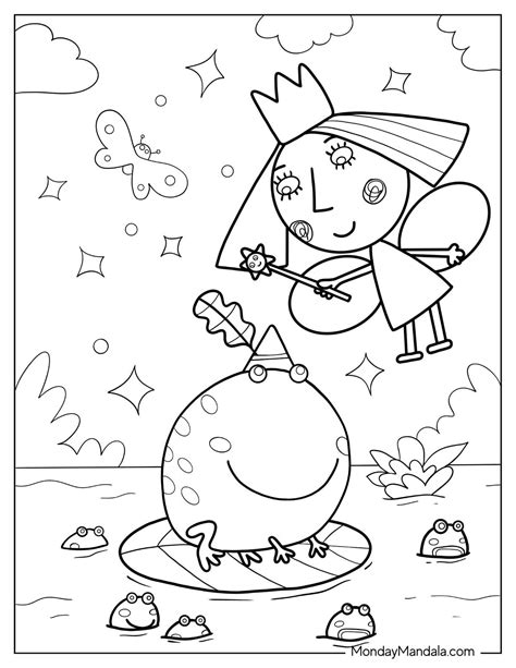 Coloring Pages Ben And Holly Daisy Thistle And Poppy Thistle Coloring