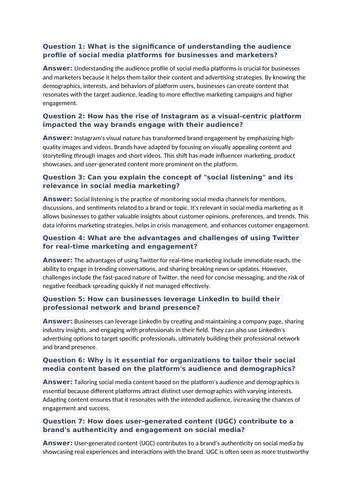 Btec It Level 3 Unit 3 Using Social Media In Business Learning Aim A Full Teacher Guide