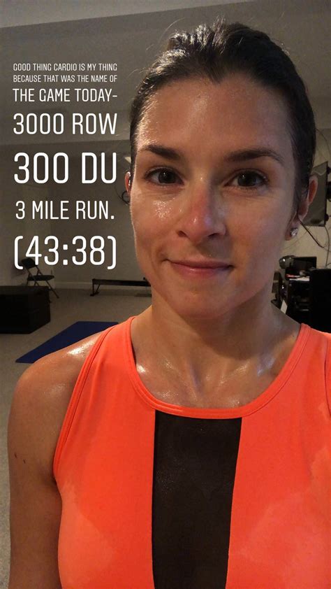 Danica Patrick Workout Selfie Celeblr