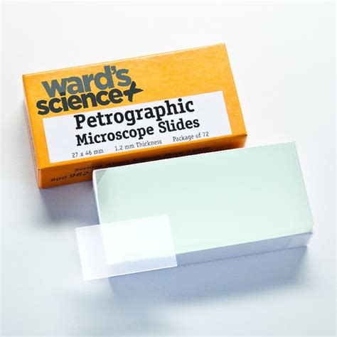Wards® Etched Petrographic Microscope Slides Microscope Slides