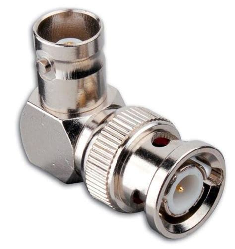 2 X Bnc Right Angle 90 Degree Plug To Socket Adaptor 50Ω Rf All Top Notch