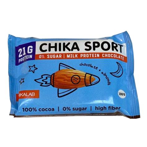 Buy Chika Sport Protein Chocolate with Almond 1x4 in Dubai, Abu Dhabi ...