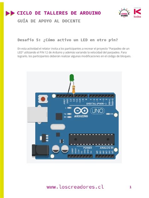 Desafío 5 Pdf Arduino Diodo Emisor De Luz