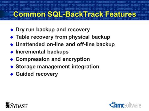 sql backtrack for sybase ppt video online download
