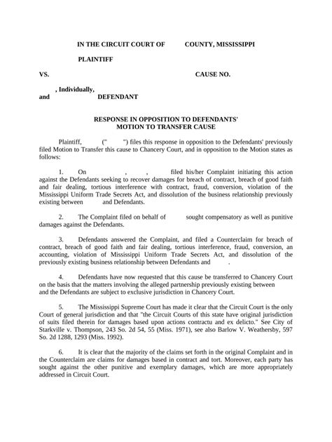 Opposition Motion Fill Out And Sign Online Dochub