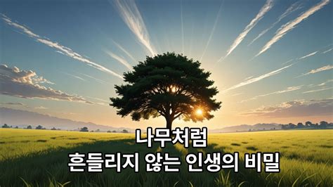 나무처럼 아무 욕심 없이 묵묵히 서서 Youtube