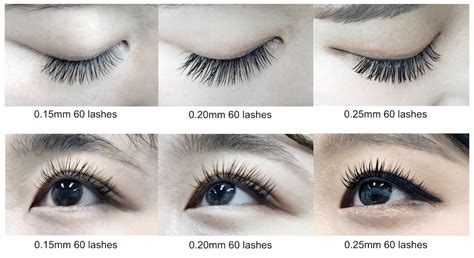 Eyelash Extension Chart Curl Diameter And Lengths Bl Lashes