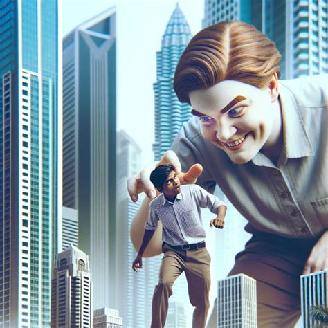 Giantess Woman Eating Tiny Man Urban Scene Ai Art Generator Easy