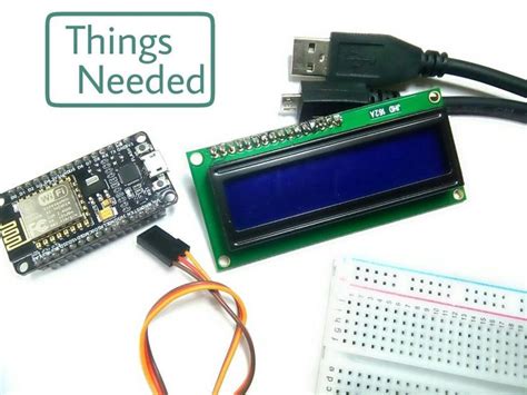 Interface I2c Lcd Using Nodemcu Interface Lcd Wifi Gadgets