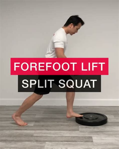 Forefoot Lift Split Squat Foot Strengthening Exercise Youtube
