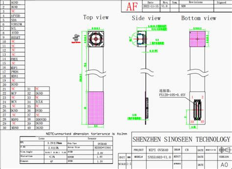 Oem Ov5640 5mp Camera Module With Dvp Interface For Code Scanning Recognition