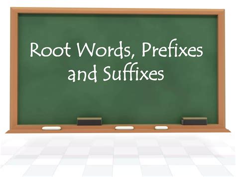 Root Words Prefixes And Suffixes PDF