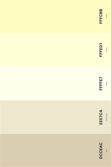 25 Best Cream Color Palettes With Names And Hex Codes Artofit