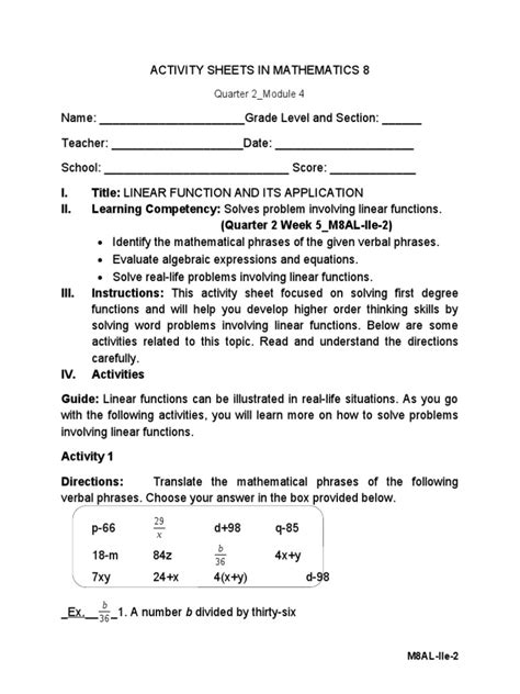9linear Functions And Its Application Pdf Linearity Function Mathematics