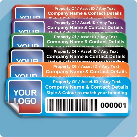 Asset Tag Stickers Asset ID Stickers