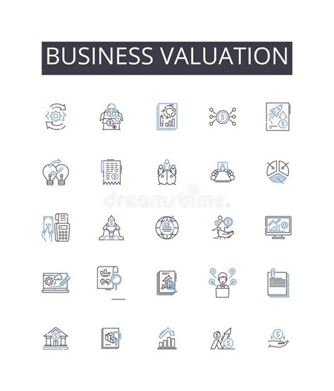Capital Estimation Line Icons Collection Budgeting Valuation Investment Calculation