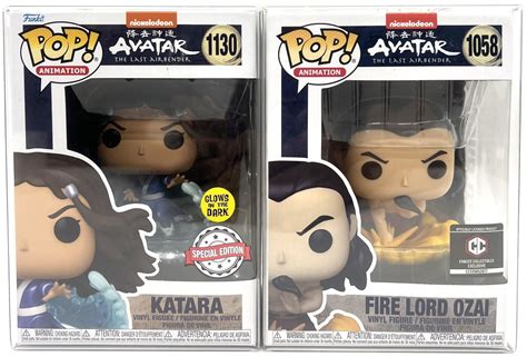 Funko Pop Avatar Chalice Exclusive Fire Lord Ozai 1058 And Katara Gitd Se 1130