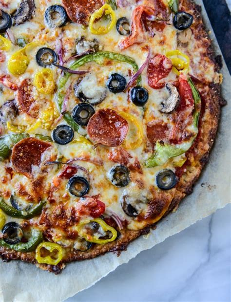 Pizza Supreme On Cauliflower Crust How Sweet Eats