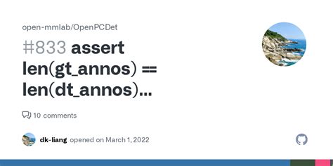 assert len gt annos len dt annos assertionerror · issue 833