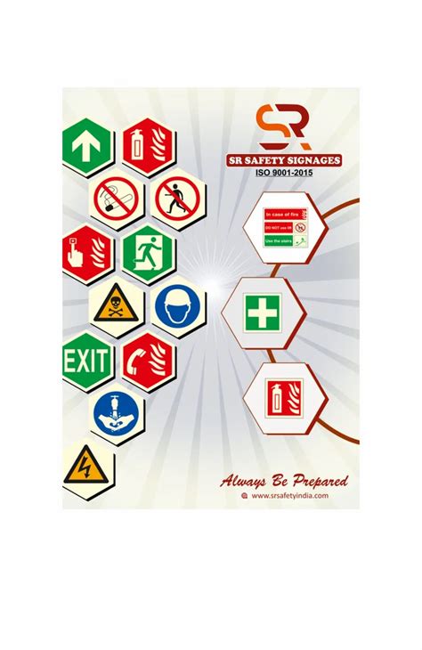 Red Acrylic Pvc Safety Sign Board 8 X 8 At ₹ 200piece In Vasai