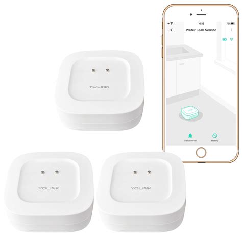 Buy Smart Water Leak Sensor 3 Pack YoLink 1 4 Mile World S Longest Range Wireless Water Sensor