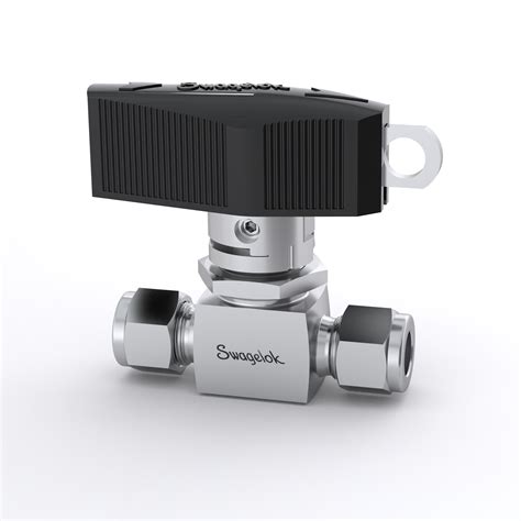 Stainless Steel 1 Piece 40g Series Ball Valve 1 4 Cv 1 4 In Swagelok Tube Fitting Latch Lock