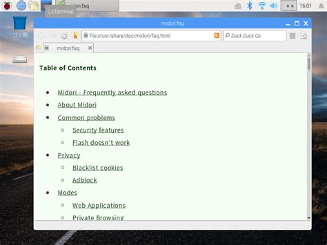 serverあれこれ raspberry pi raspbian stretch buster にmidori browserをインストールする