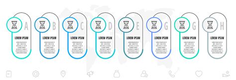 8 단계 레이블이있는 인포 그래픽 서클 선 벡터 템플릿입니다 다이어그램 배너 워크플로 레이아웃 프레젠테이션 플로우 차트 정보 그래프에 사용할 수 있습니다 8에 대한 스톡