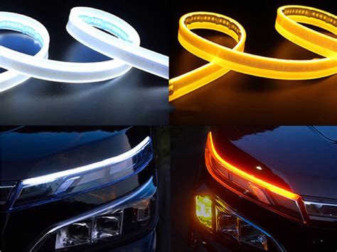 โคมไฟหน้า แพ็ค2ชิ้น Drlไฟเดย์ไลท์led 45cm ไฟledหน้ารถยนต์ ไฟledส่งสว่าง