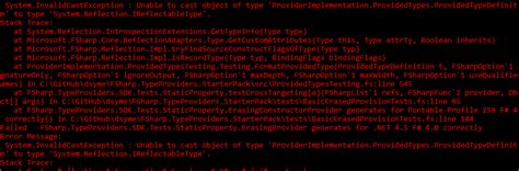 Referencing A Type Provider Requires IReflectableType When Running