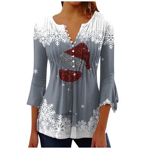 Yanhoo Christmas Tunics For Women To Wear With Leggings Christmas 34
