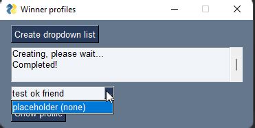 Python How Can I Generate A Dropdown List With PySimpleGUI Based On