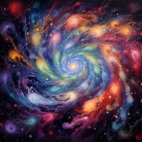 Cosmic Space Stars And Galaxies In Outer Space Cosmic Background Premium Ai Generated Image