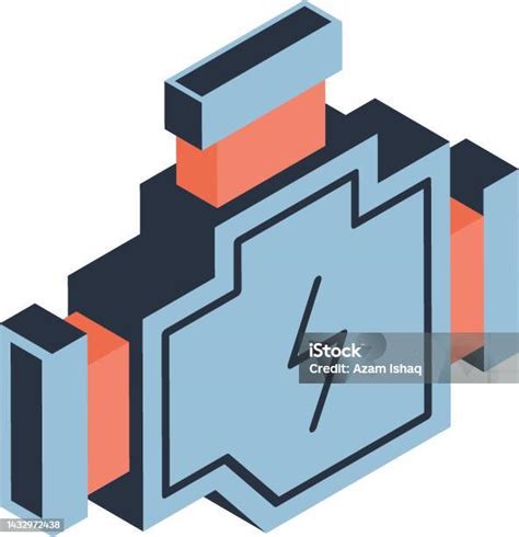 내연 벡터 아이콘 아이소메트릭 디자인 자동차 서비스 및 자동차 수리점 기호 트럭 예비 부품 기호 자동차 기술자 장비 전기 엔진