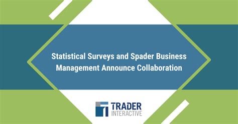 Statistical Surveys And Spader Business Management Announce Collaboration Trader Interactive