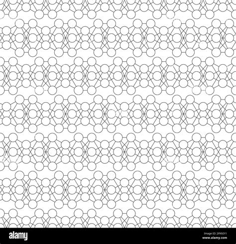 A Seamless Pattern Structure Of A Neural Network Vector Quality Stock Vector Image And Art Alamy