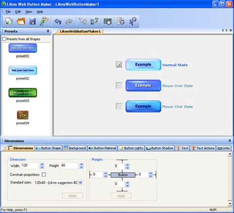 Web Button Maker Create Professional Web Buttons For Your Projects