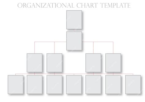 조직 도표 템플릿 프리미엄 벡터