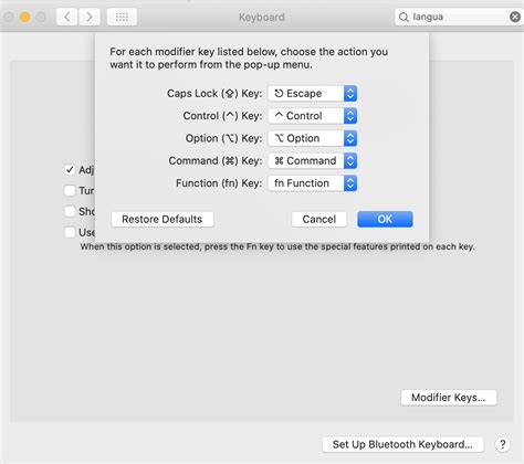 Macos How To Map Escape Key To Caps Lock In Mac Os X Stack Overflow