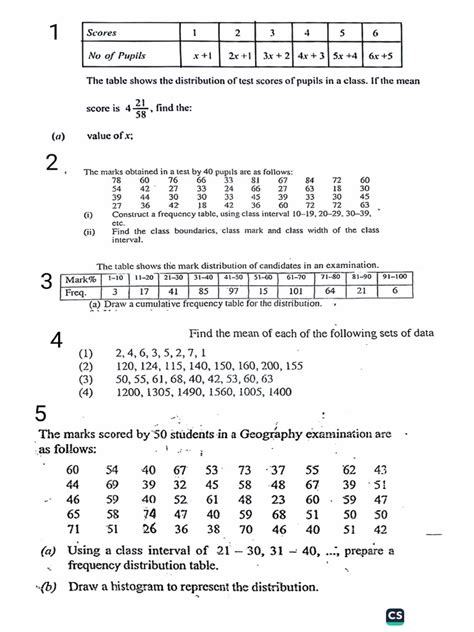 Statistics Questions Pdf