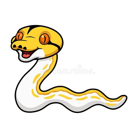 Cute Albino Tiger Reticulated Python Cartoon Stock Vector Cute Albino Tiger Reticulated Python Cartoon Stock Vector
