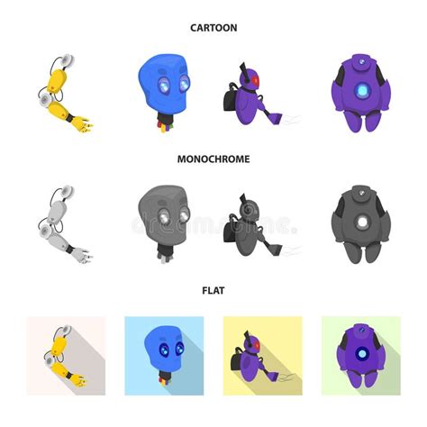 Vector Design Of Robot And Factory Symbol Collection Of Robot And