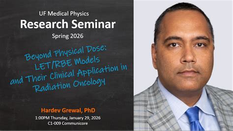 Research Seminar Dr Hardev Grewal Medical Physics College Of