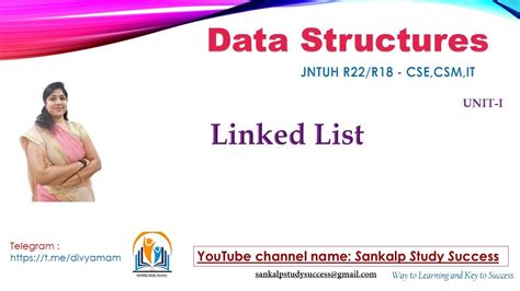 4 Linked List Data Structures Unit 1 Jntuh Jntuk Jntua Cse It Csm Youtube