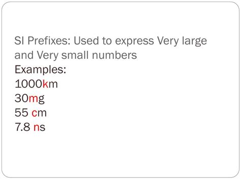 PPT Section Units Scientific Notation And SI Prefixes PowerPoint Presentation ID