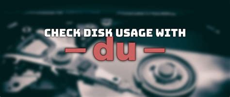 Check Disk Usage At The Command Line With Du Fedora Magazine