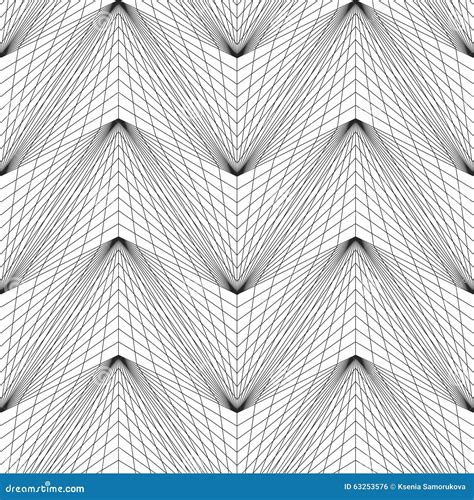 Abstract Linear Geometric Seamless Pattern Stock Vector Illustration